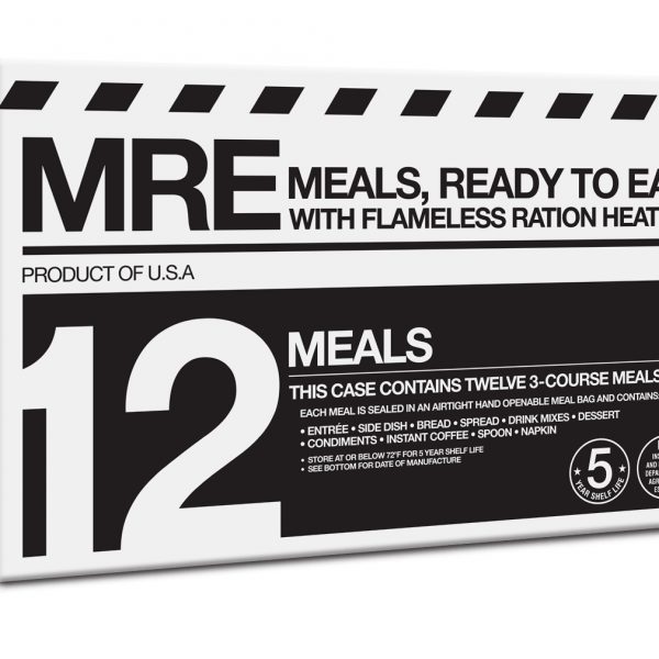 MRE 12-Pack, 3-Course Meals with Flameless Ration Heaters & 5-Year ...